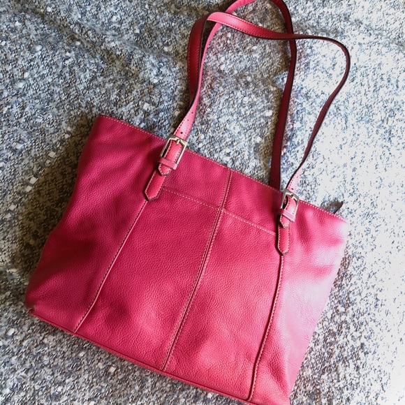 Clarks | Bags | Clarks Pink Leather Shoulder Bag | Poshmark